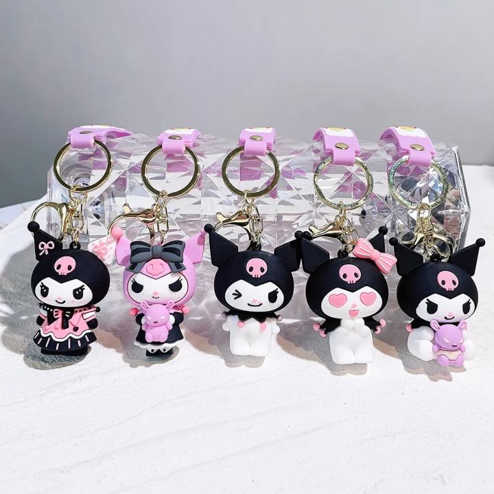 Hi Toy Sanrio Keychain Kawaii Kuromi Keychain Cartoon Toys Dolls Kuromi ...