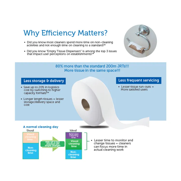 SCOTT® Essential Jumbo Roll Toilet Tissue 2 Ply 06514 - White (12 Rolls x 360M) | Lazada