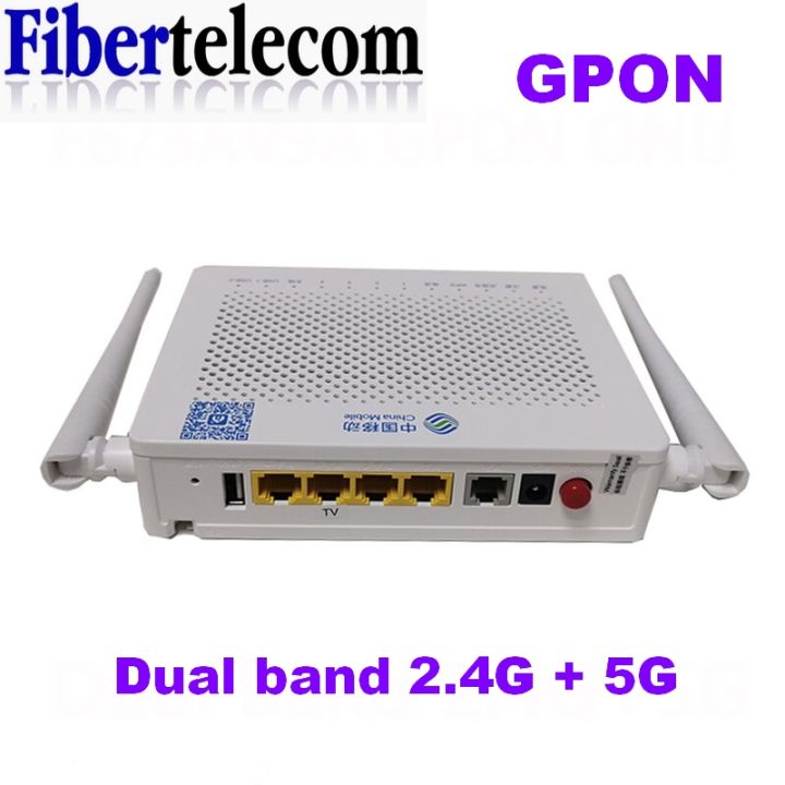 Used F673AV9 Dual band 4GE +1tel+2usb 5G WIFI ONU Gpon Fiber modem FTTH F670AV6 PT939G ONT ...