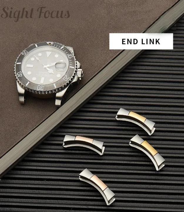 20mm Curved End 2pcs Solid Endlink for Rolex Daytona Cosmograph ...