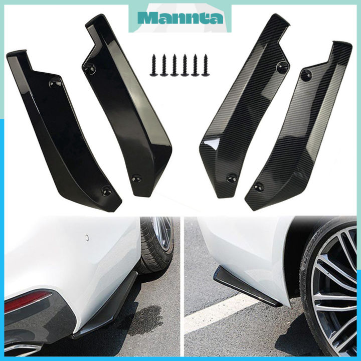 1 Pair Car Rear Bumper Lip Universal Car Rear Spoiler Rear Bumper ...