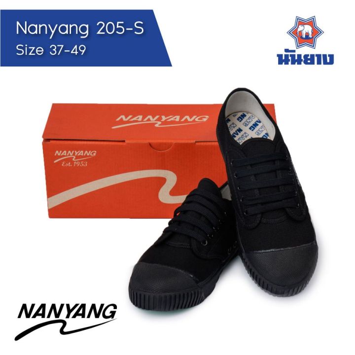 Nanyang [205-S รองเท้าผ้าใบนักเรียนนันยาง size 28-48 ถูกสุดในไทย] ผ้าใ ...