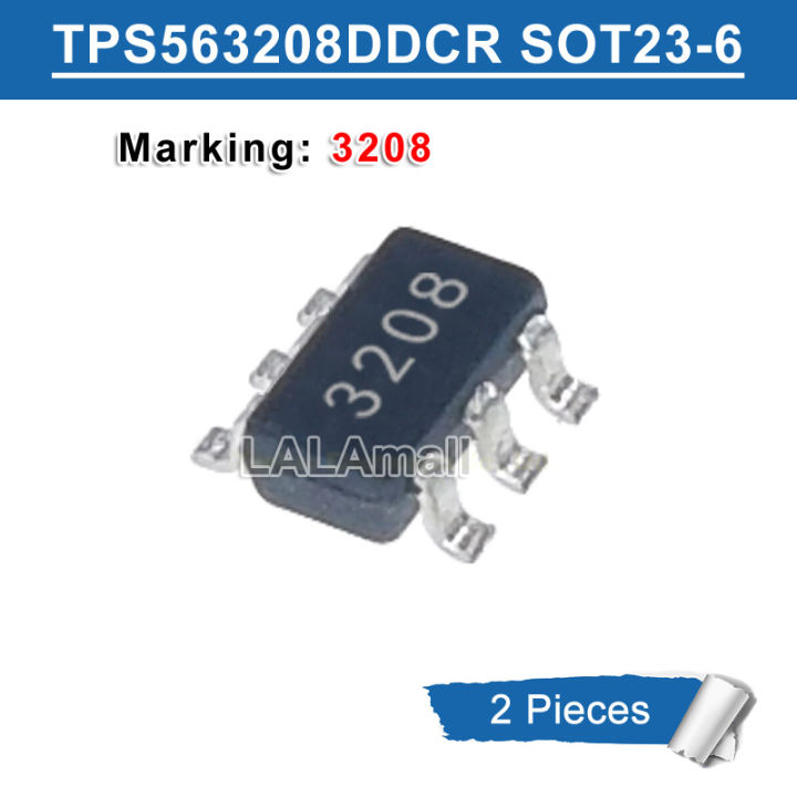 2pcs TPS563208DDCR SOT23-6 TPS563208 Marking 3208 SOT-23 6pin 3A ...