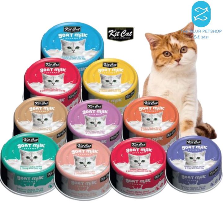 All Stages Kitten Adult 70g Kit Cat Kitcat Goat Milk Cat Wet Food Can ...
