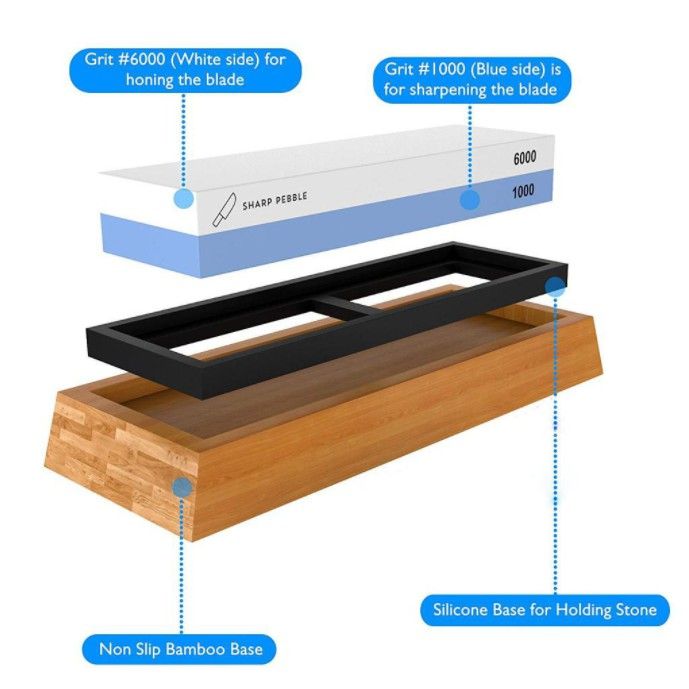 1000/4000 1000/6000 3000/8000 Grit Whetstone Knife Sharpening Stone ...