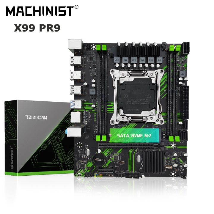 MACHINIST PR9 X99 Motherboard LGA 2011-3 slot Support Xeon E5 2667 V4 2670 V3 CPU Processor DDR4 ...