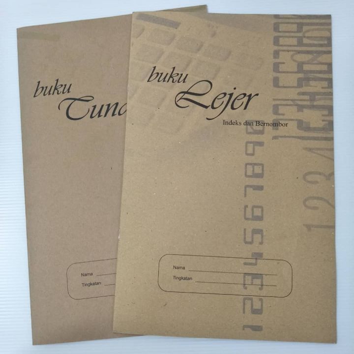 Buku Tunai & Buku Lejer Indeks dan Bernombor Cash Book with number Page ...
