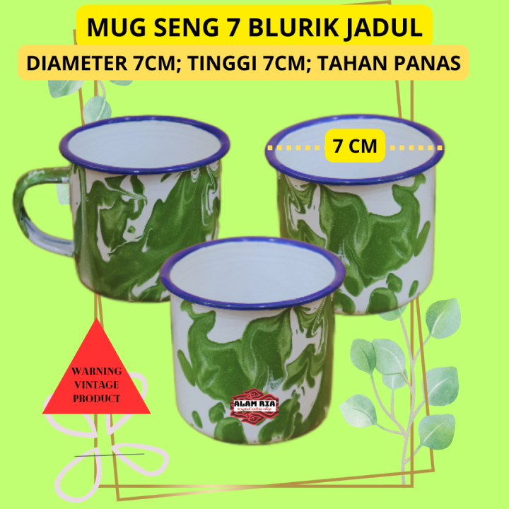 MUG SENG BLURIK 7 / CANGKIR SENG BLURIK 7 /MUG ANTIK JADUL / PROMO BELI ...