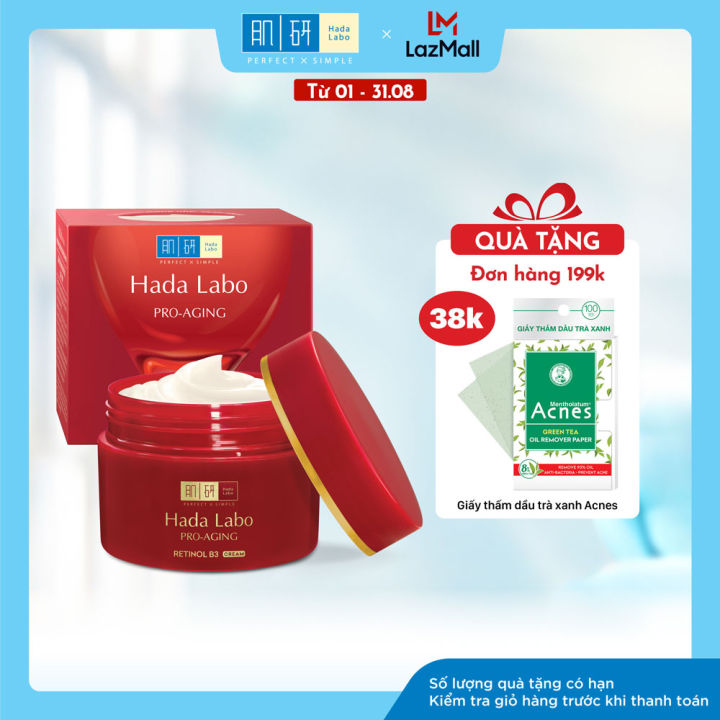 Kem dưỡng cải thiện lão hóa Hada Labo Pro-Aging Retinol B3 Cream 50g ...