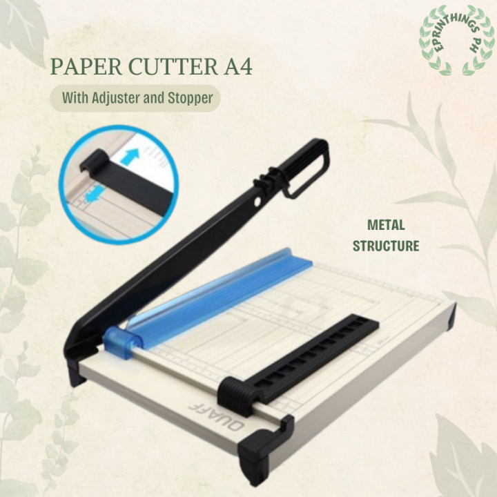【ePrinthings Ph】QUAFF Paper Cutter A4 Size Metal Structure With Paper ...