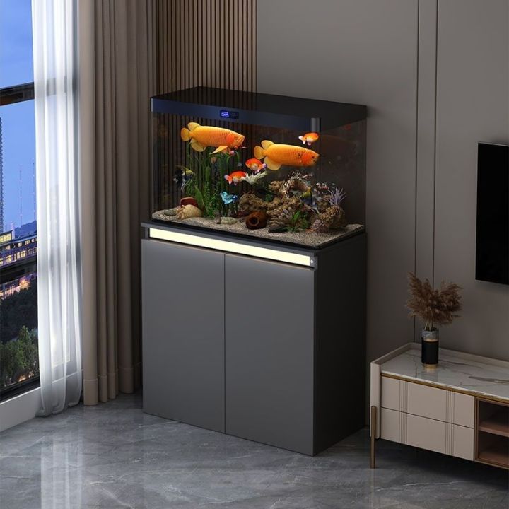Table Top Fish Tank Set Aquarium Living Room Partition Desktop Load ...