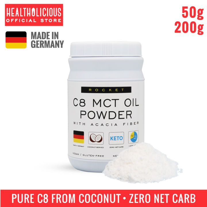 HEALTHOLICIOUS KETO MAX | MCT OIL POWDER PURE C8 ผง น้ำมัน เอ็มซีที ซี 8 | Lazada.co.th
