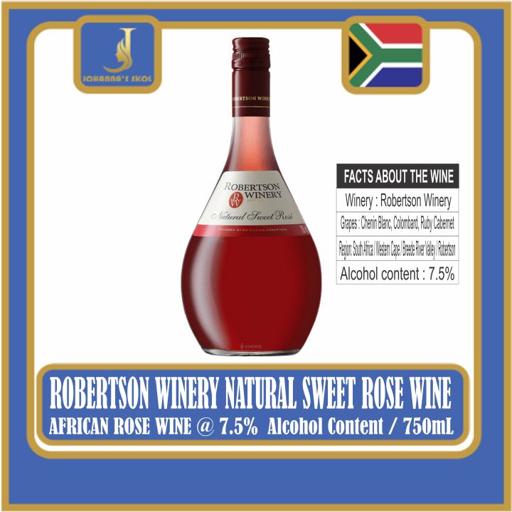 Robertson Winery Natural Sweet Rose Wine 750mL | Lazada PH