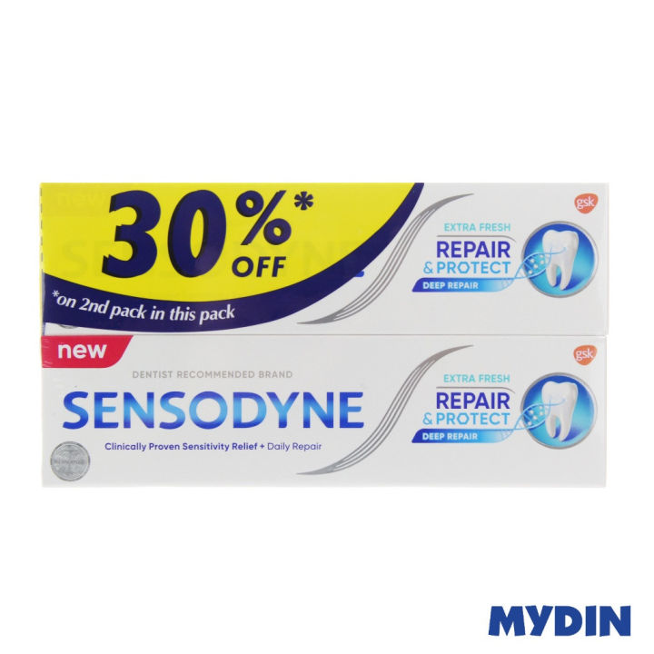 Sensodyne Repair & Protect Extra Fresh Toothpaste (100g x 2) | Lazada