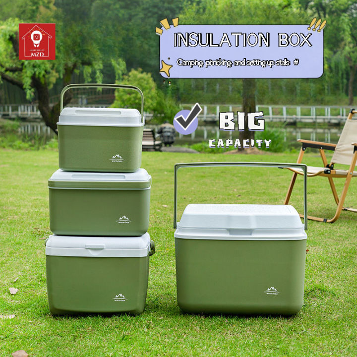 MZD Camping Cooler Box Ice Box Food&Drink Portable Outdoor Picnic Keep Fresh Refrigerator ...