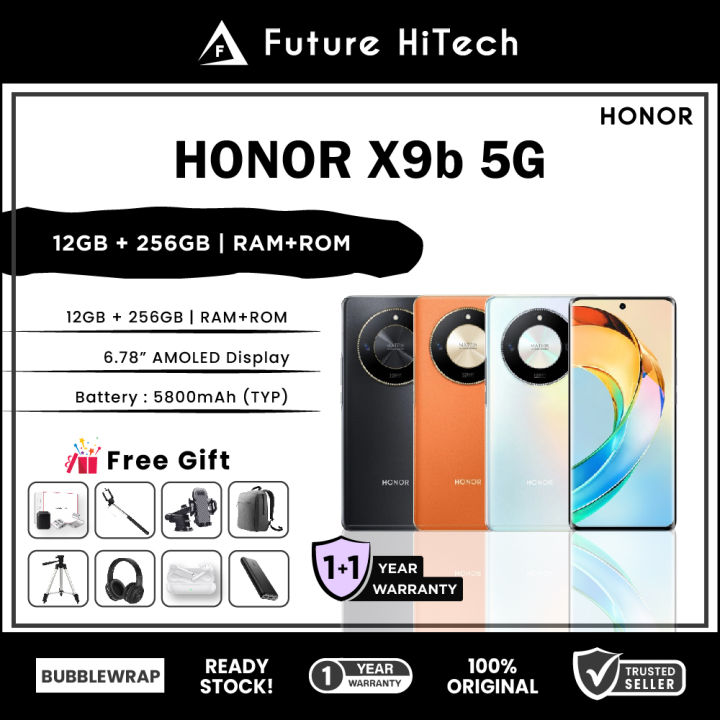 HONOR X9b 5G (12+8GB RAM 256GB ROM) (12+8GB RAM 512GB ROM) - Original HONOR Malaysia | Lazada