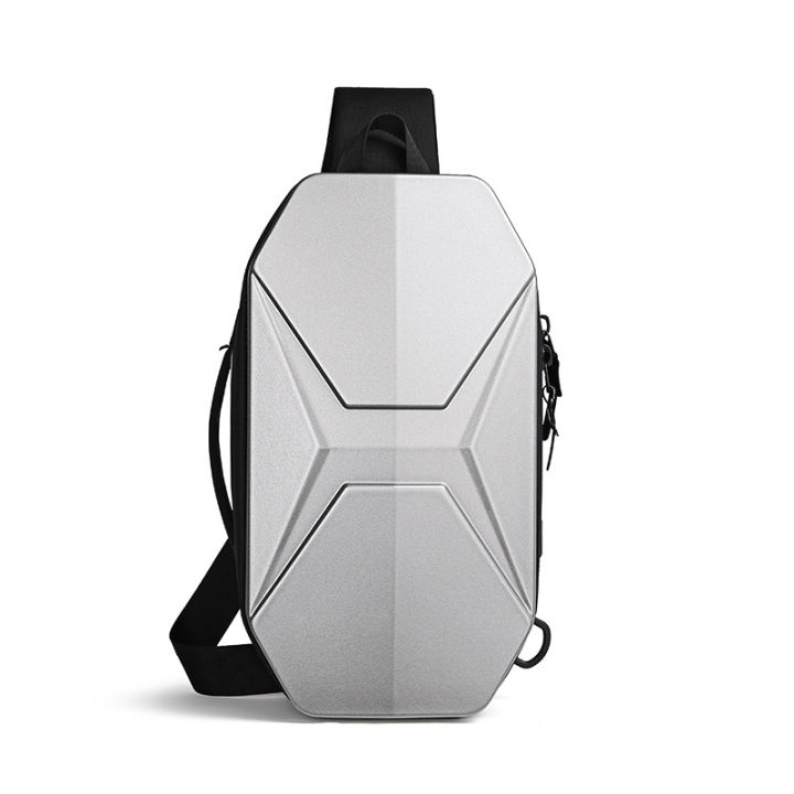 Men' Bag Sling Bag Male Waterproof hard shell Crossbody Chest Pack ...