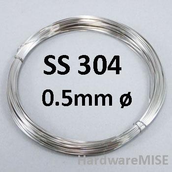 SS 304 Stainless Steel Wire Single Strand SS304 Tie Wire Soft 0.5mm ...