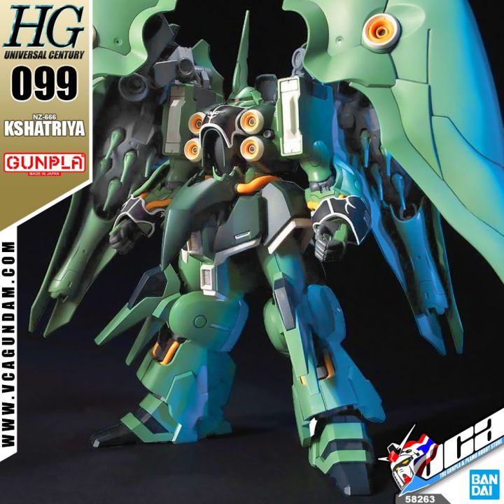 VCA 8️⃣ BANDAI GUNPLA HIGH GRADE UNIVERSAL CENTURY HGUC HG NZ-666 KSHATRIYA ประกอบ หุ่นยนต์ ...