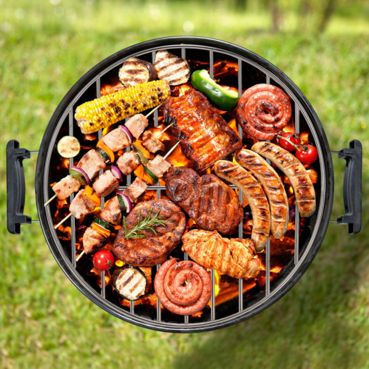 Stainless Barbecue Cooking Grids Grates Replacement Round Bbq Grill ...