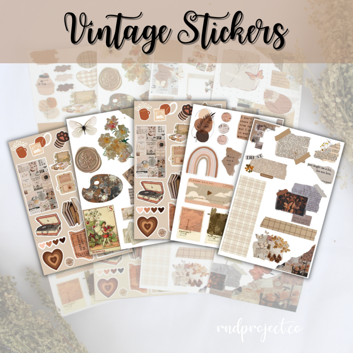 STICKER AESTHETIC VINTAGE SERIES STIKER AESTHETIC VINTAGE STIKER TUMBLR ...