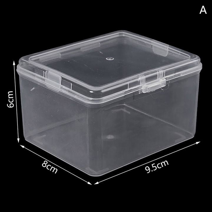 [LIXIAOJU] Translucent Storage Box with Lid for Jewelry Stationery ...