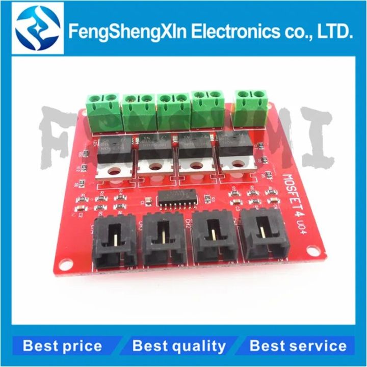 Four Channel 4 Channel Way Route MOSFET Button IRF540 V4.0+ MOSFET Switch Module For Arduino DC ...