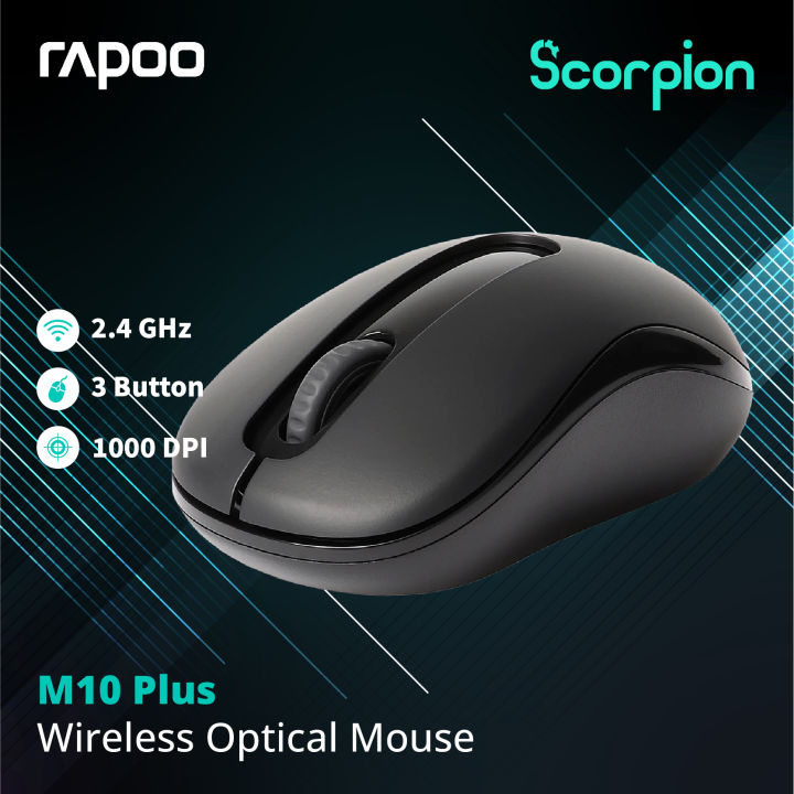 Rapoo M10 Plus Wireless Optical Mouse | Lazada