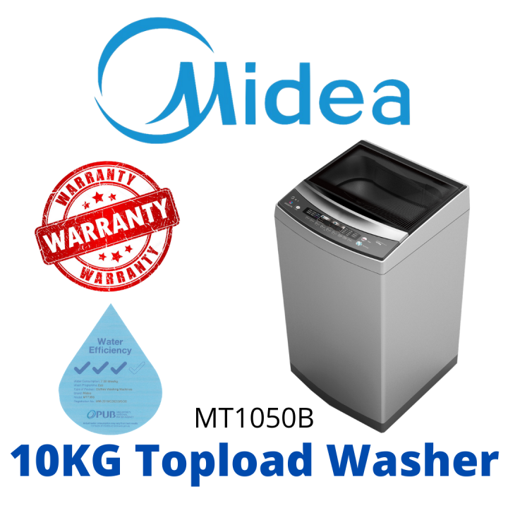 MIDEA Top Load Washing Machine MT1050B | Lazada Singapore