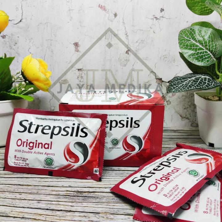 Strepsil Original Pouch Pack 1x8 | Permen Pelega Tenggorokan | Lazada ...