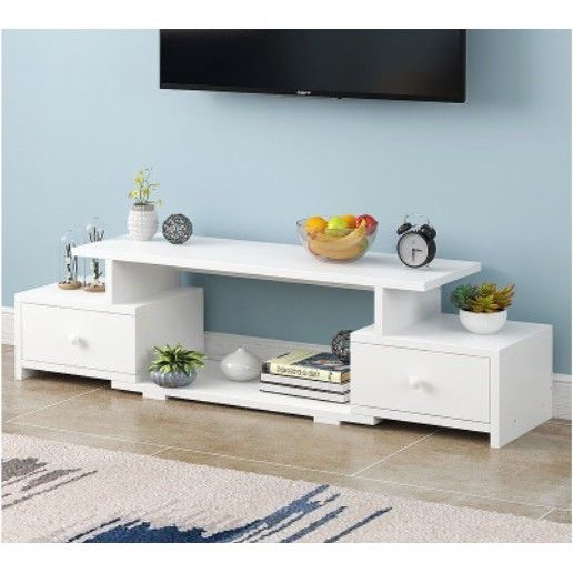 Adjustable TV Cabinet Living Room TV Rack Rak TV Kabinet TV 90-120cm ...