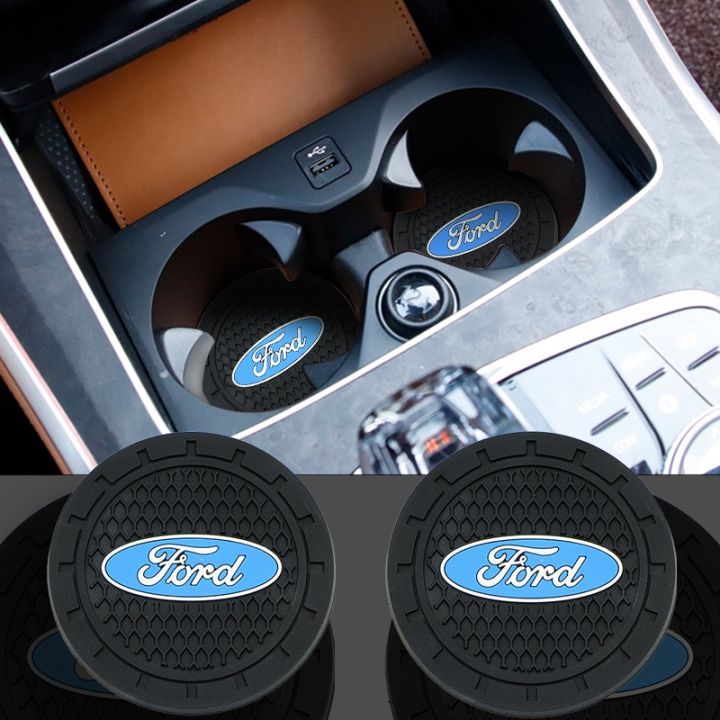 ZERUI 2pcs Pvc Anti-slip Coaster Car Decoration For Ford Everest Ranger ...