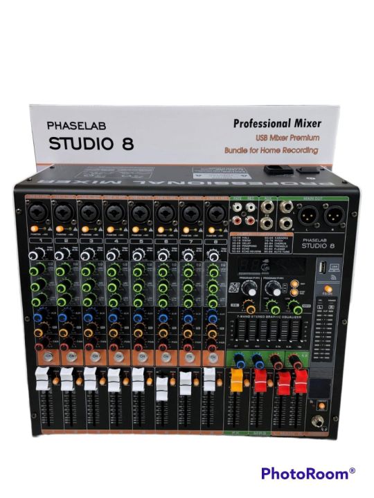MIXER 8ch mixer PHASELAB STUDIO 8 studio8 | Lazada Indonesia