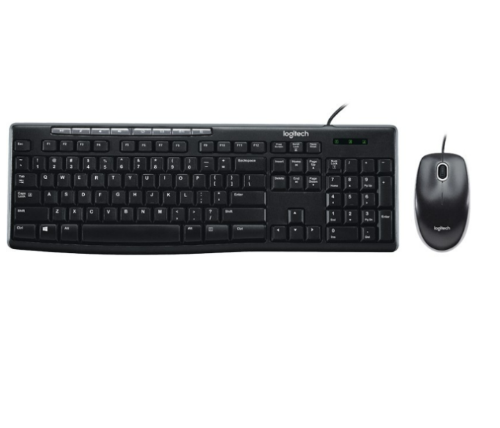 Logitech Mk200 Media Corded Keyboard And Mouse Combo 920 002693 Lazada