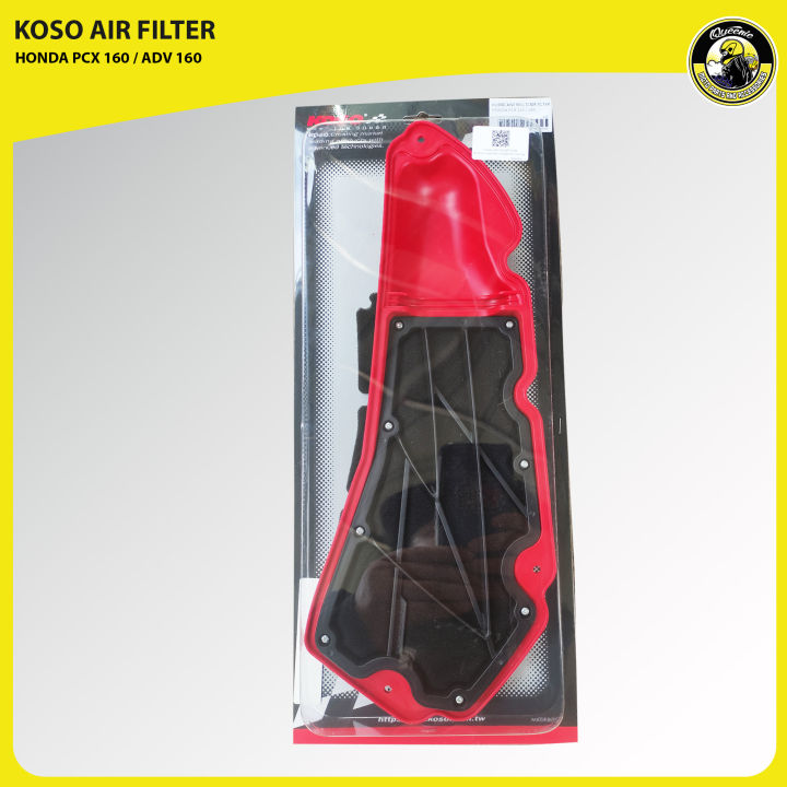 Koso Air Filter for Honda ADV 160 and PCX 160 Original Washable Hi ...