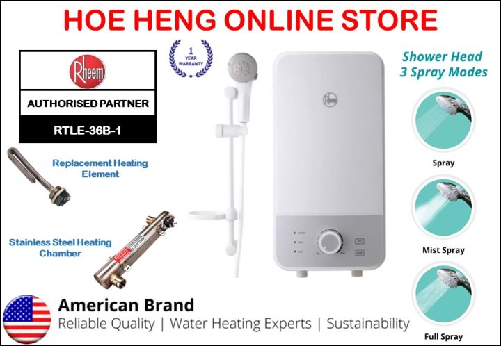 RHEEM INSTANTANEOUS WATER HEATER RTLE-36B-1 / RHEEM Instantaneous Water ...