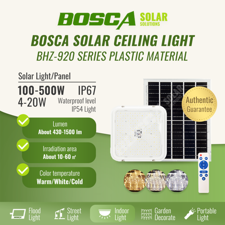 BOSCA Solar Ceiling Light 20-40cm 100W 200W 300W 400W 500W BHZ-920 ...