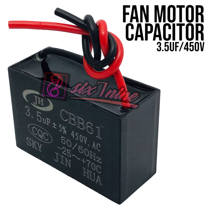 SSN CBB61 Fan Motor Run Capacitor 3.5uF 450V 50/60Hz – Heavy Duty for ...