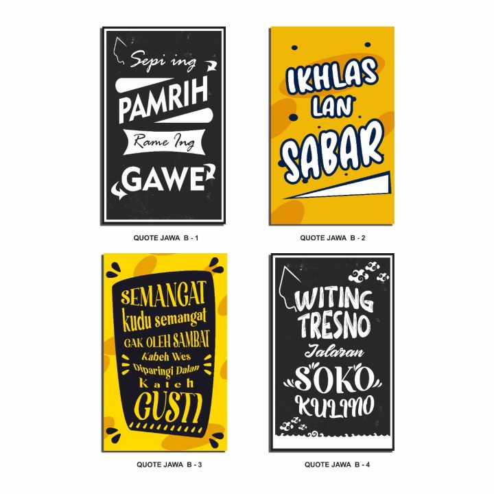 Hiasan Dinding Pajangan Dekorasi Kamar Cowok Cewek Poster Tema Quote ...