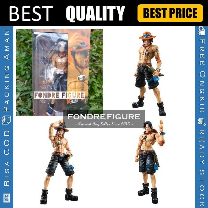 VAH PORTGAS D ACE ONE PIECE VARIABLE ACTION HEROES FIGURE KWS | Lazada ...