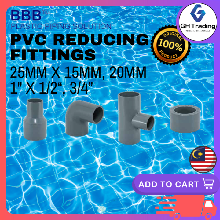 PVC Fitting 25mm 1" Reducing Socket Reducing Tee Reducing Bush R.Socket ...