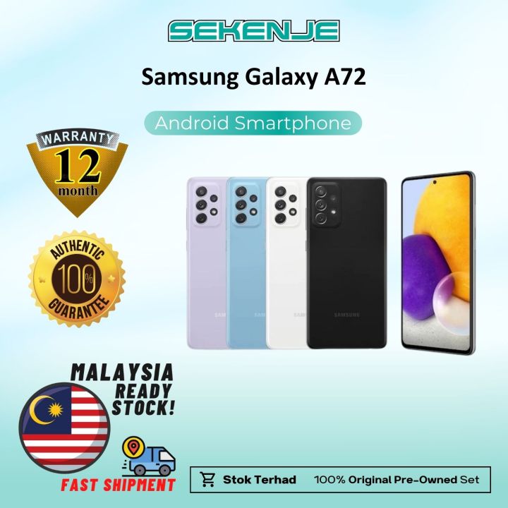 Samsung Galaxy A72 256GB + 8GB RAM 100% Original Refurbished Set | Lazada