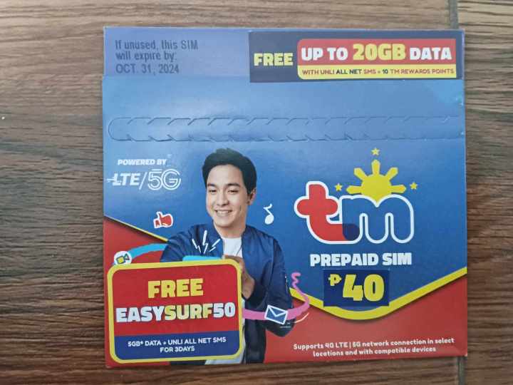 TM SIM WITH FREE DATA | Lazada PH