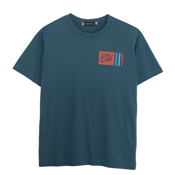 ELLE HOMME APPARELS เสื้อยืดคอกลม สกรีนลายโลโก้ ELLE W8K907 | Lazada.co.th
