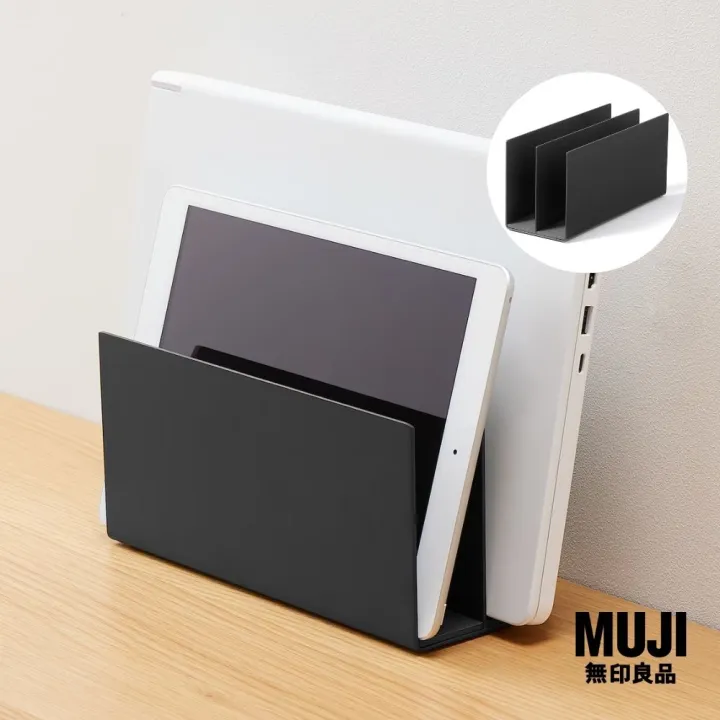 มูจิ ชั้นวางหนังสือเหล็ก - MUJI Steel Divied Stand with 2 Compartments ...