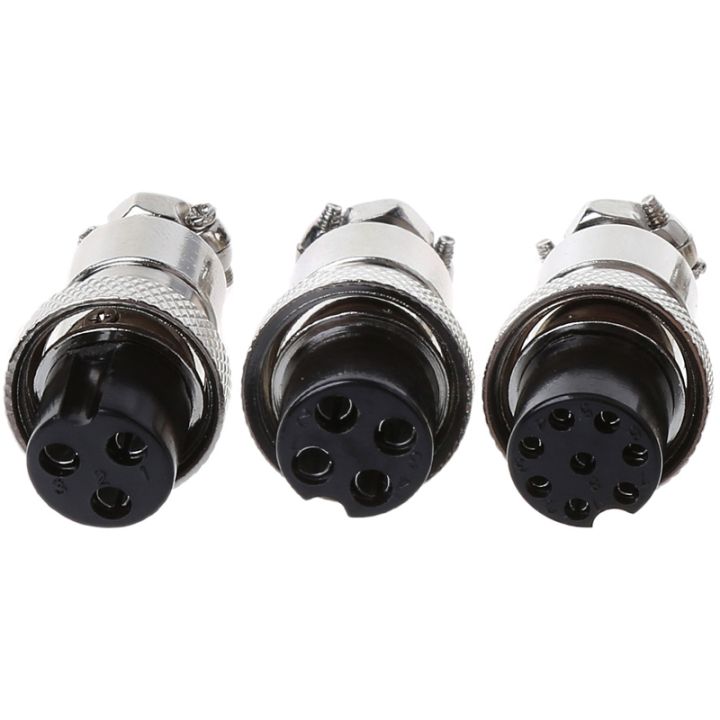 GX16 3/4/8 Pin Female Circular Butting Aviation Socket Plug Wire Panel ...