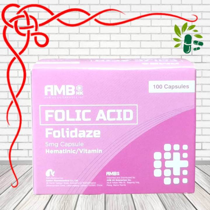 Folidaze Folic Acid 100 Capsules | Lazada PH