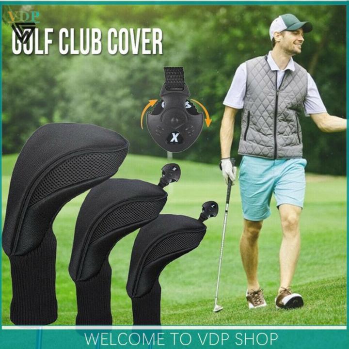 Ready 3Pcs Golf Club Head Covers Sets Driver 1 3 5 Fairway Woods ...