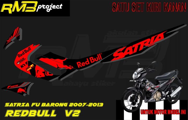 Stiker satria fu barong 2007-2013 Redbull v2 | Lazada Indonesia