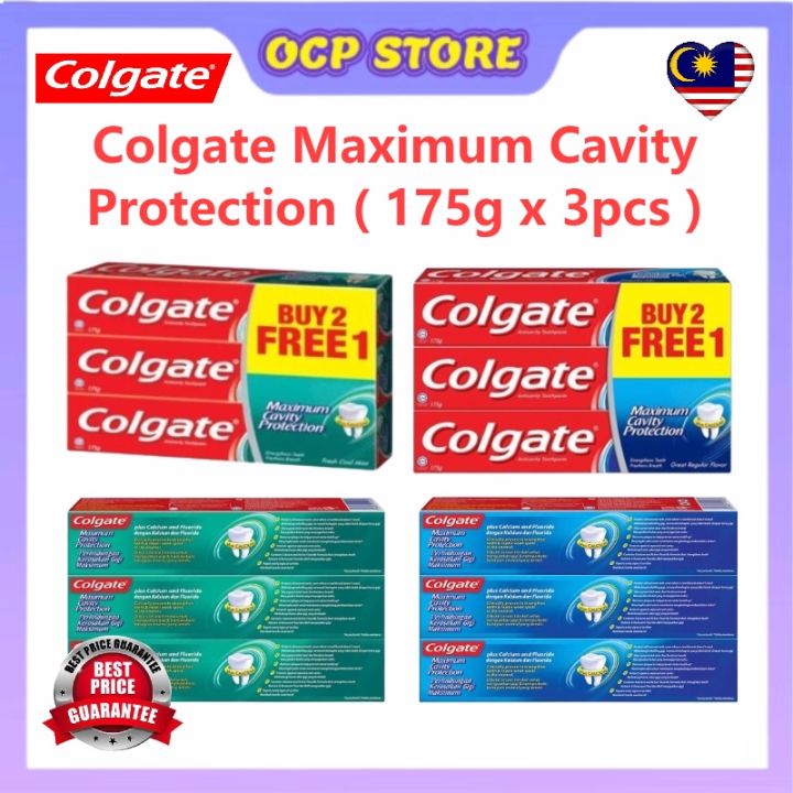 【New】Colgate Maximum Cavity Protection Fresh Cool Mint Great Regular ...